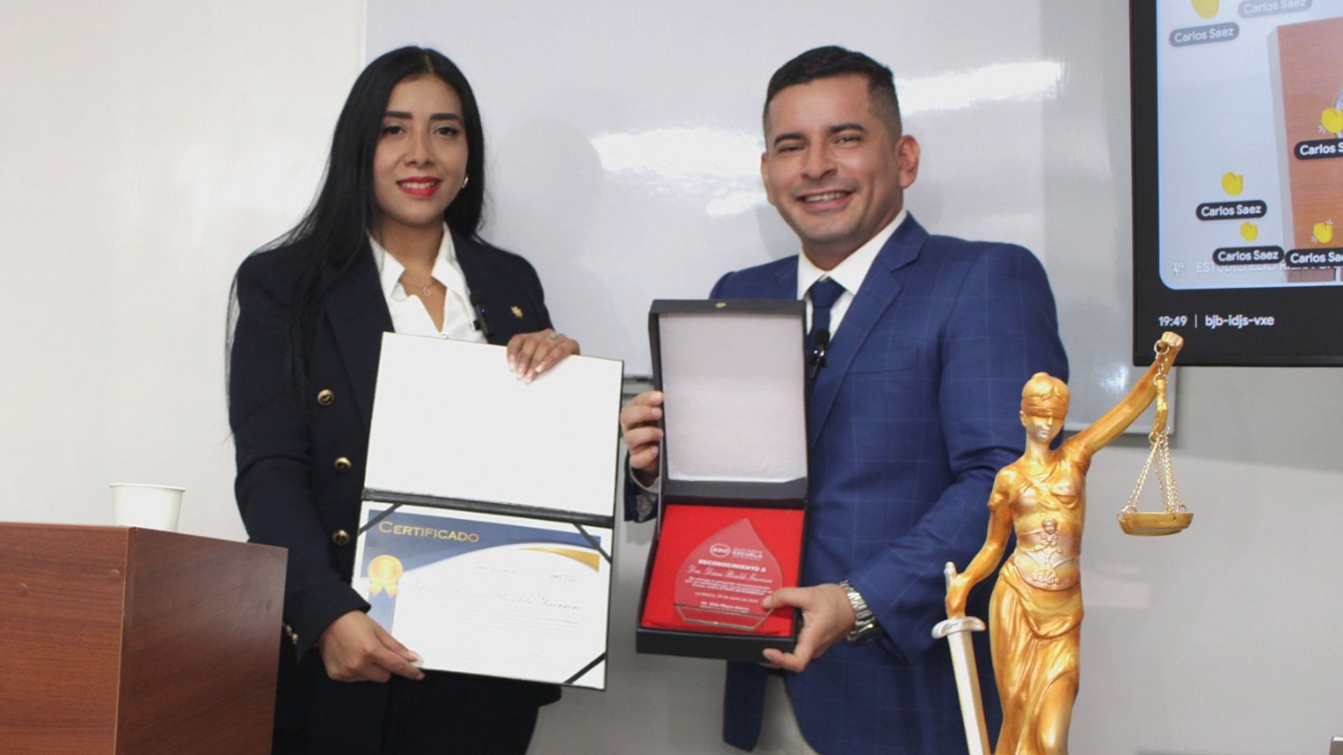 Honran la vocación jurídica: Dr. Elio Riera y Dra. Diana Ricalde ...