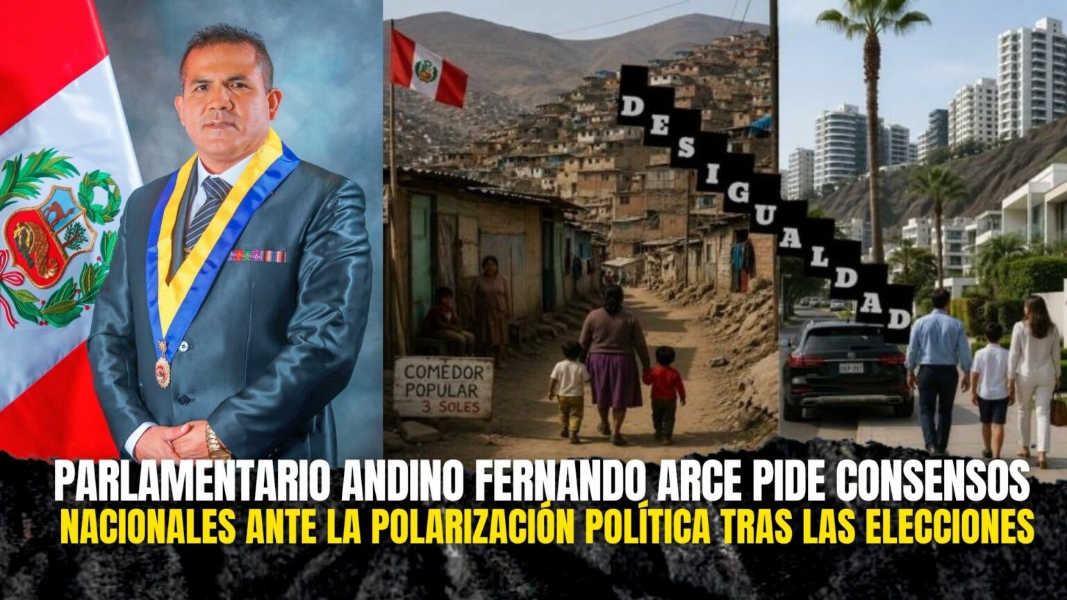 Parlamentario andino Fernando Arce pide consensos nacionales ante la ...